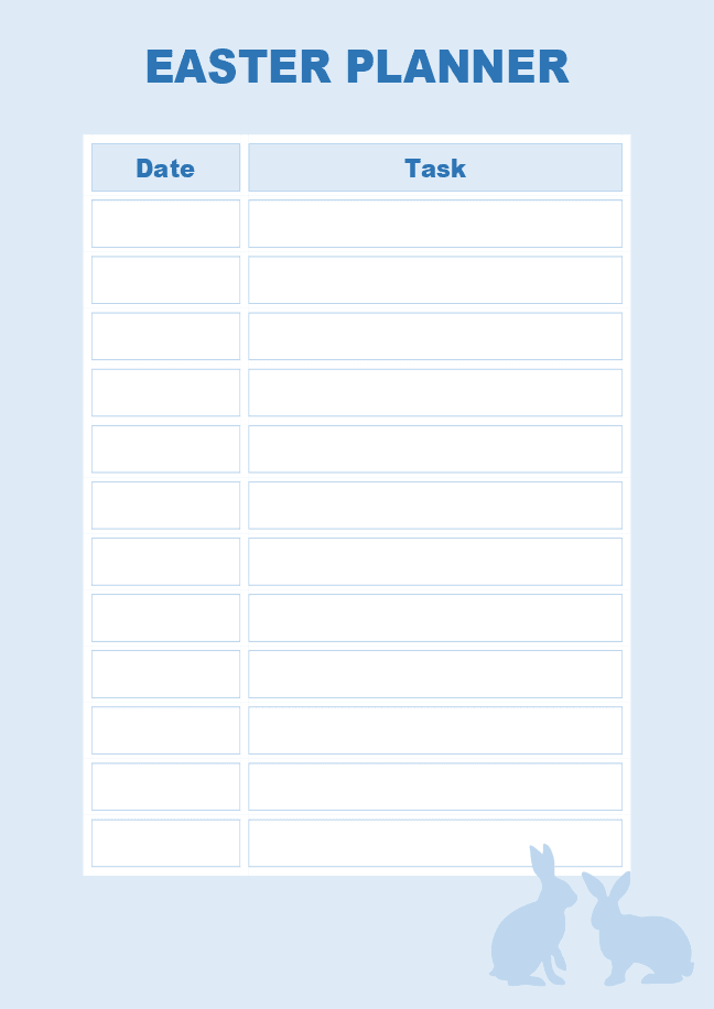 Easter planner | ONLYOFFICE