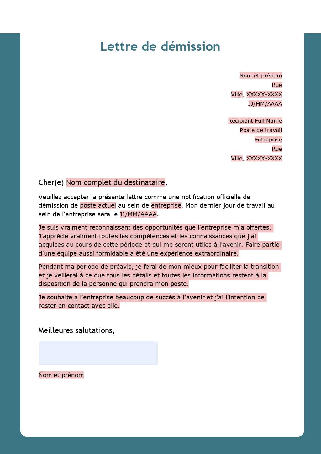Mod le Lettre De D mission 3 ONLYOFFICE ONLYOFFICE Mod le Lettre De D mission 3 ONLYOFFICE ONLYOFFICE